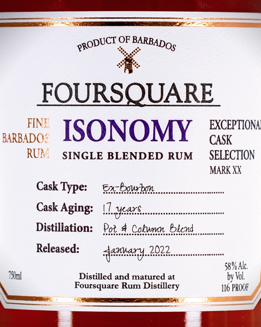 Foursquare Exceptional Cask Selection XX: “Isonomy” – RumShopBoy.com